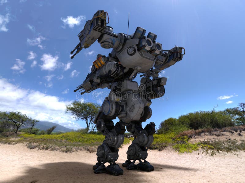 Battle robot stock image. Image of space, demand, ship - 57758507