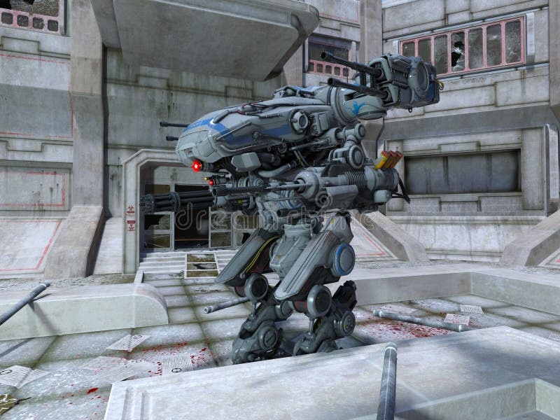 Battle robot stock photo. Image of rocket, game, mecha - 58195126