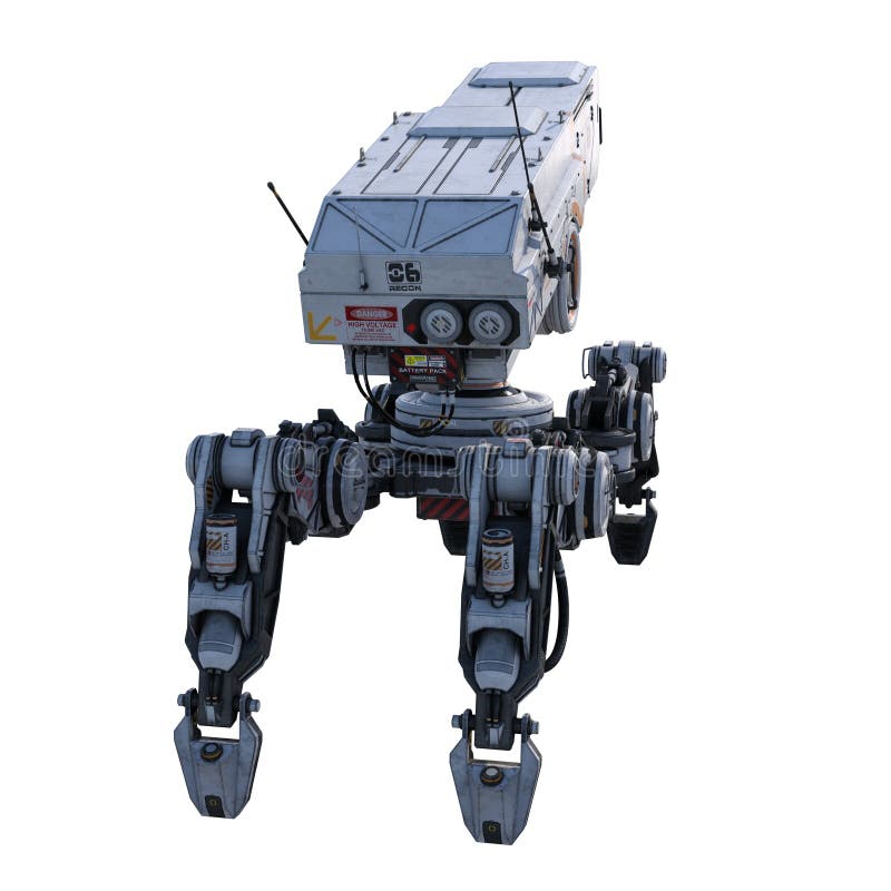 Battle robot stock illustration. Illustration of technology - 51467698