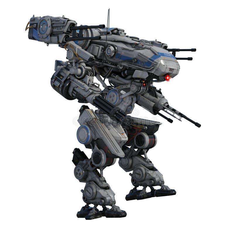 Battle robot stock illustration. Illustration of model - 20784416