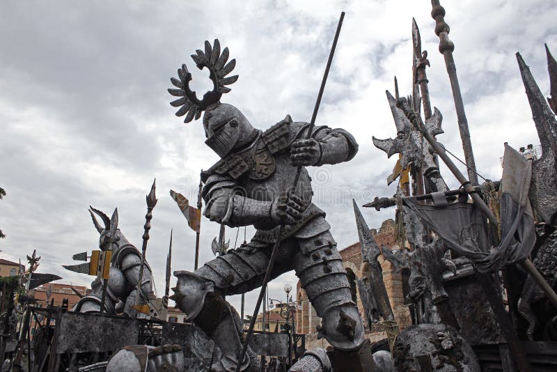 Battle Scene of Medieval Knights Stock Image - Image of battle, knights ...