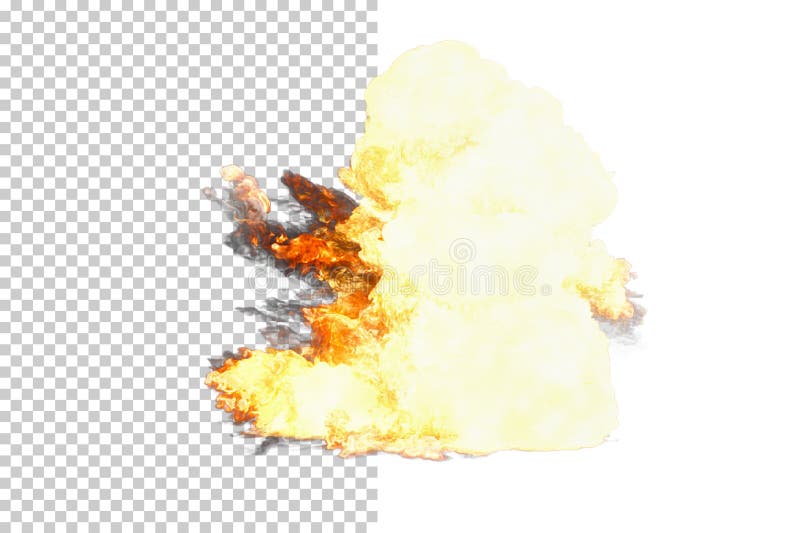 Battle Ship Muzzle Flash on Transparent Background Stock Photo ...