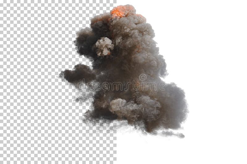 Battle Ship Muzzle Flash on Transparent Background Stock Photo ...