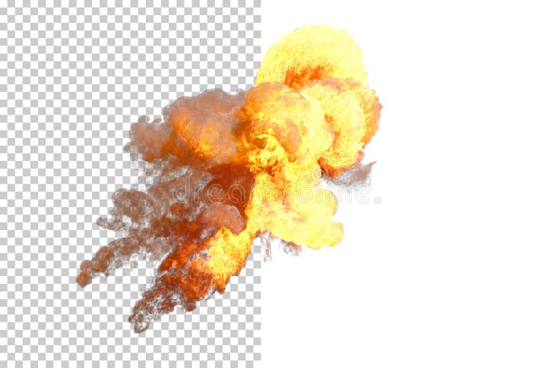 Battle Ship Muzzle Flash on Transparent Background Stock Image ...