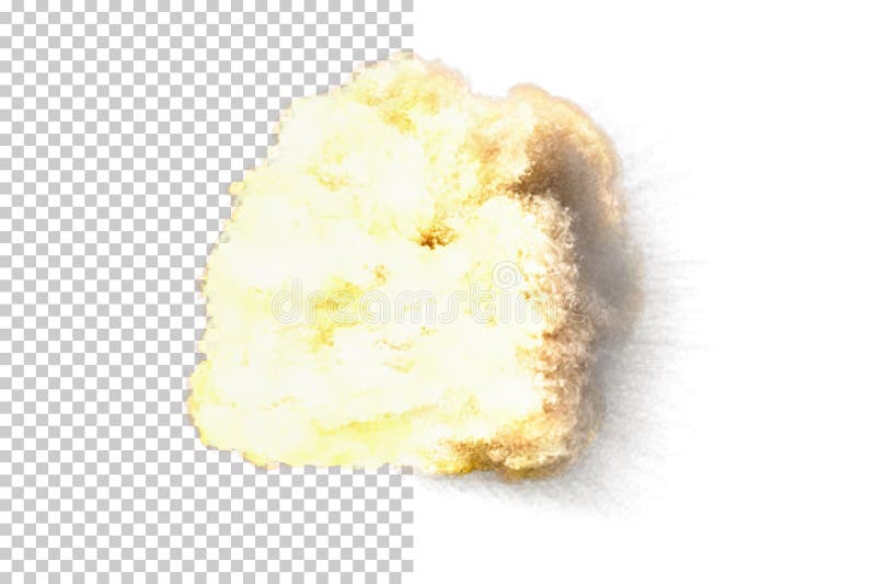 Battle Ship Muzzle Flash on Transparent Background Stock Photo ...