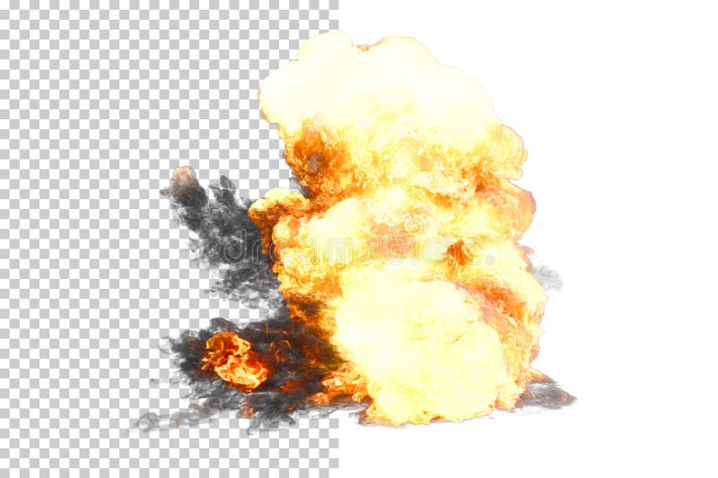 Battle Ship Muzzle Flash on Transparent Background Stock Image ...