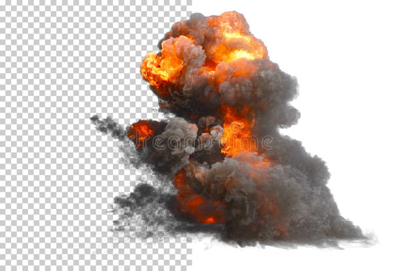 Battle Ship Muzzle Flash on Transparent Background Stock Photo ...