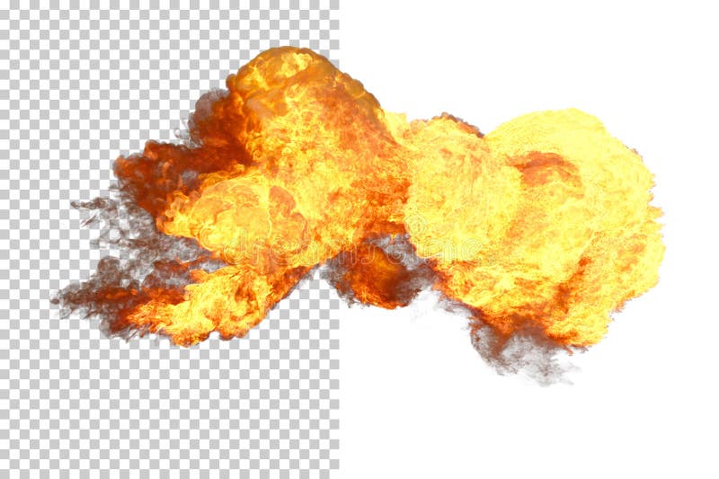 Battle Ship Muzzle Flash on Transparent Background Stock Image ...