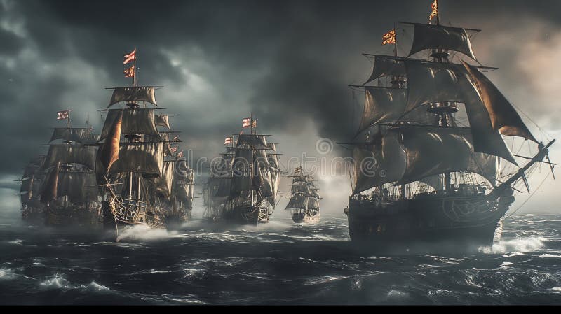 Battle ship in the ocean stock image. Image of cruise - 338439827