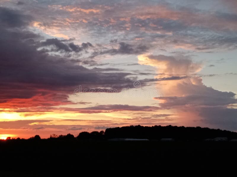 Battle in the sky stock image. Image of sunlight, morning - 254451395