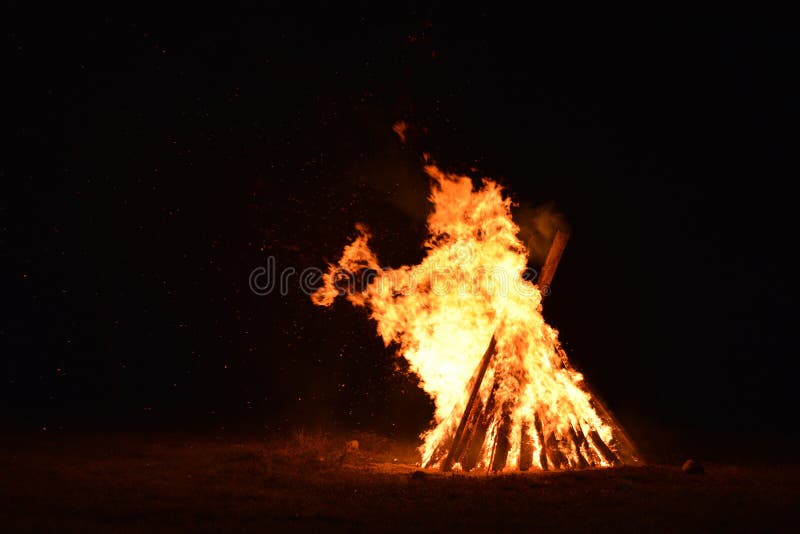 The Battle of Sun. Firewood on Baltic Unity Day. Stock Photo - Image of ...