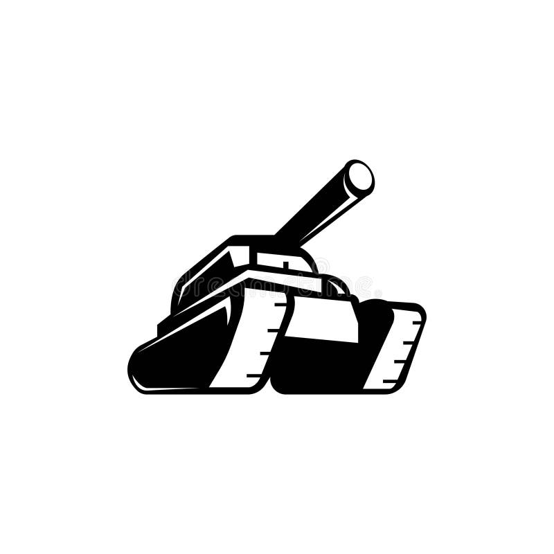 Battle Tank Icon Logo Vector Design Template Stock Vector ...
