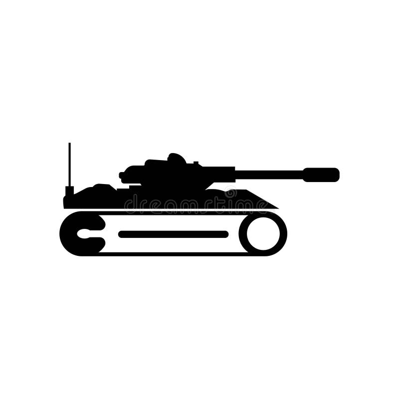 Battle Tank Icon Logo Vector Design Template Stock Vector ...