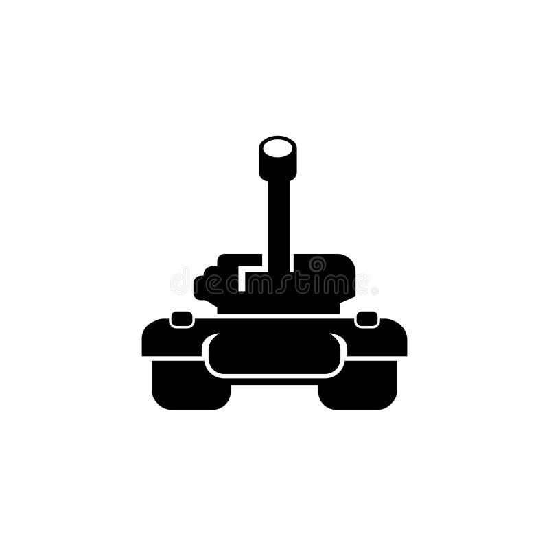 Battle Tank Icon Logo Vector Design Template Stock Vector ...