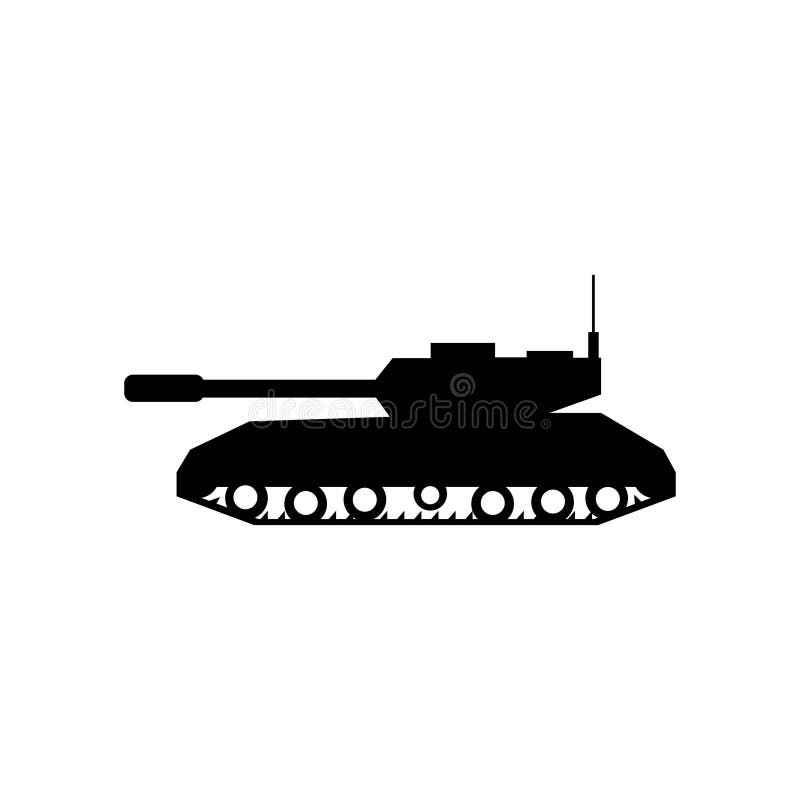 Battle Tank Icon Logo Vector Design Template Stock Vector ...