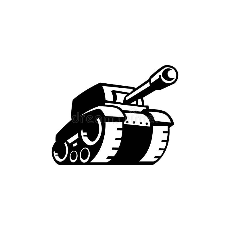 Battle Tank Icon Logo Vector Design Stock Vector - Illustration of ...