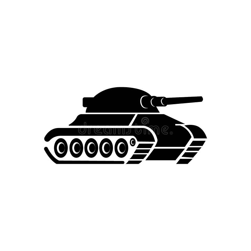Battle Tank Icon Logo Vector Design Stock Vector - Illustration of ...