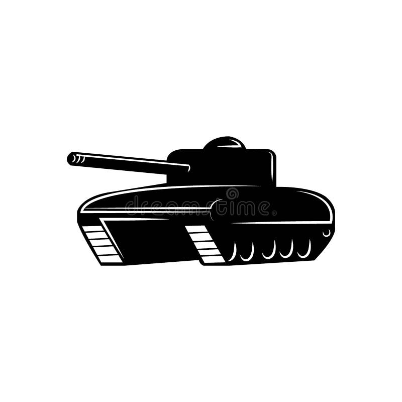 Battle Tank Icon Logo Vector Design Stock Vector - Illustration of ...