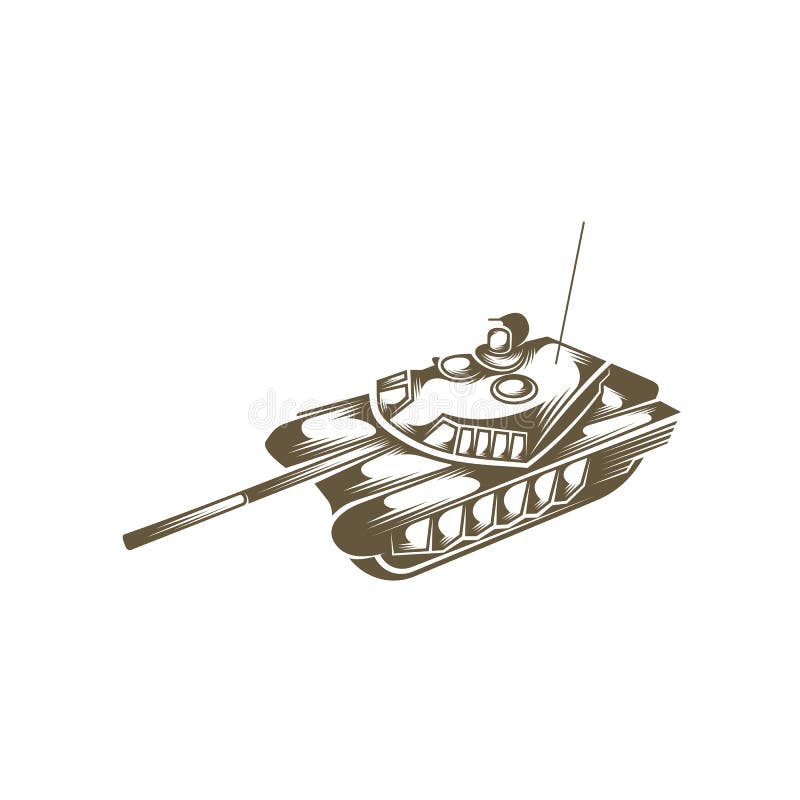 Battle Tank Logo Design Vector, Camouflage Tank, Battle Tank Drawing ...