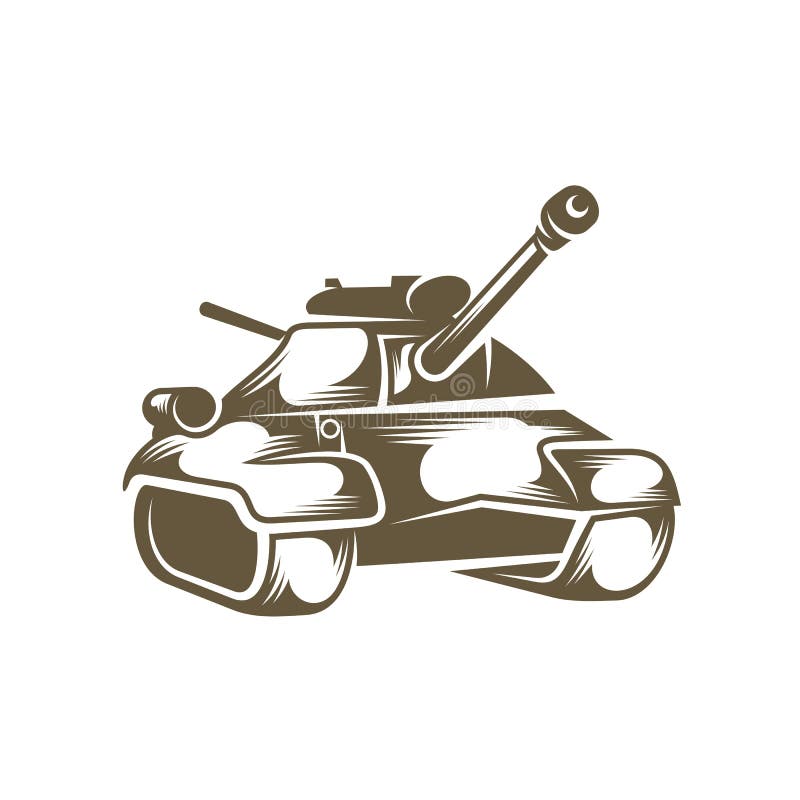 Battle Tank Logo Design Vector, Camouflage Tank, Battle Tank Drawing ...