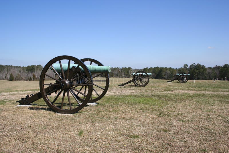 Battlefield Cannons stock image. Image of cannons, history - 139627