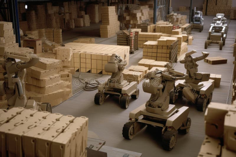 Material Handling and Palletizing Robot Stacking Boxes on Pallet in ... Material Handling and Palletizing Robot Stacking Boxes on Pallet in ...