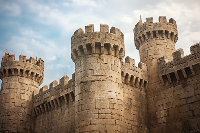 Medieval Battlements Stock Illustrations – 175 Medieval Battlements ...