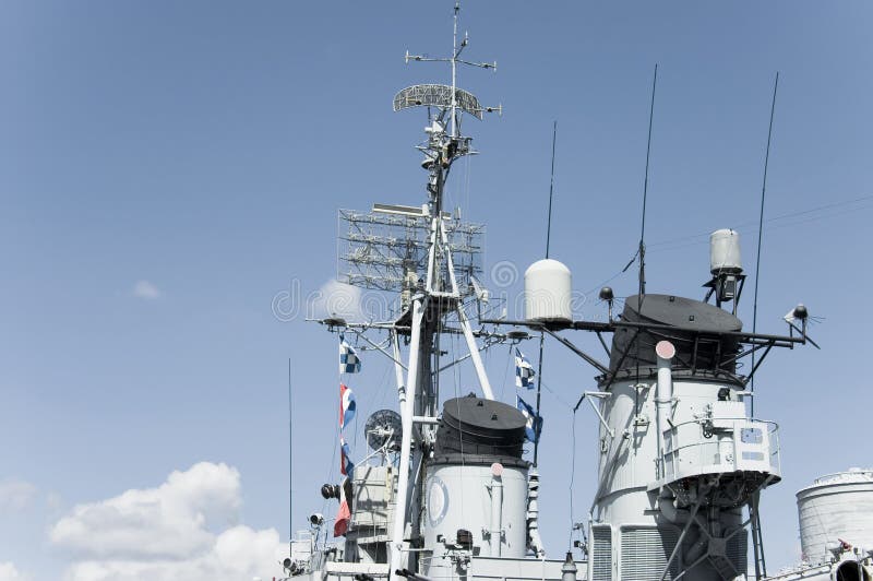 Battleship control tower stock image. Image of american - 292341
