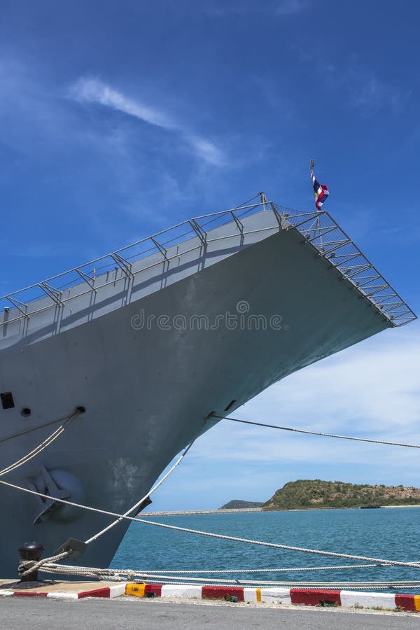 Battleship Docked at the Harbor Stock Image - Image of boat, armed ...