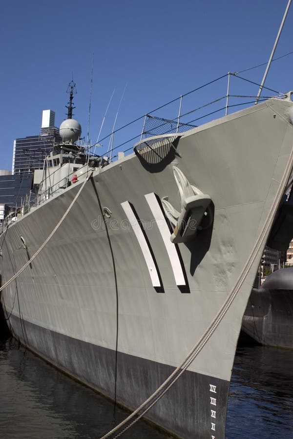 Battleship HMAS Vampire stock image. Image of barrel, warship - 1090347