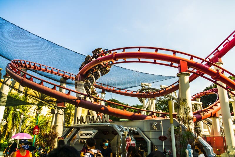Battlestar Galactica Cylon Rollercoaster in Universal Studios Singapore ...