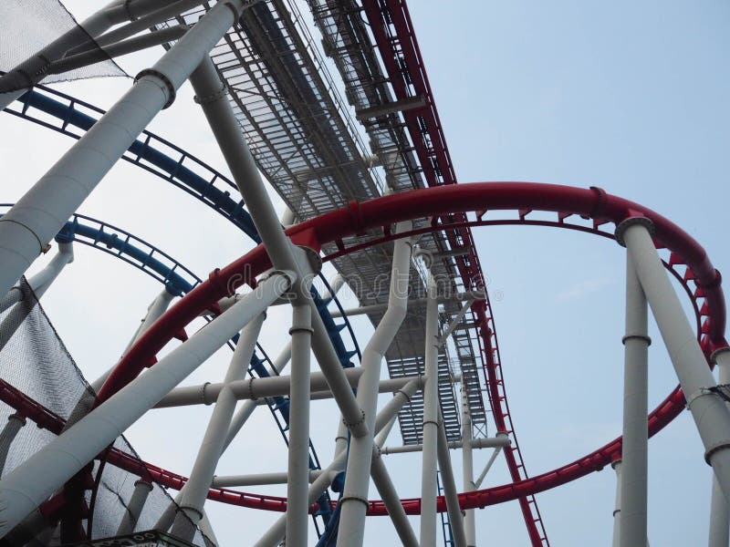 Battlestar Galactica Roller Coaster Metal Rail Structure at Universal ...