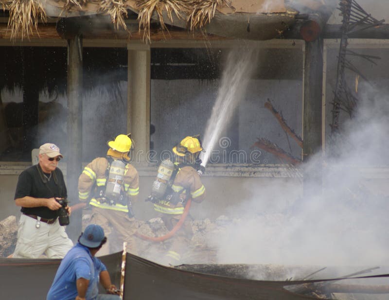 Battling the Blaze at Cheeca Lodge Resort Editorial Stock Image - Image ...