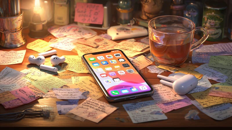 Battling Information Overload in the Digital Age Stock Illustration ...