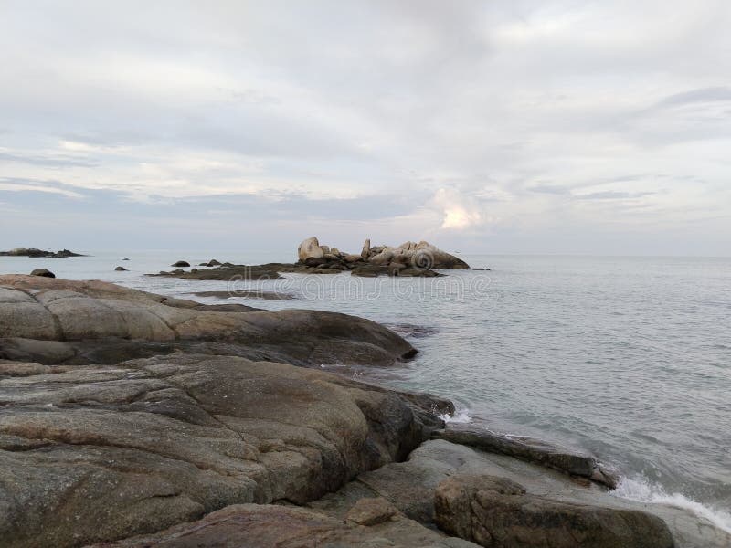 Batu Ketak Beach on Bangka Island? Stock Photo - Image of beach, bangka ...