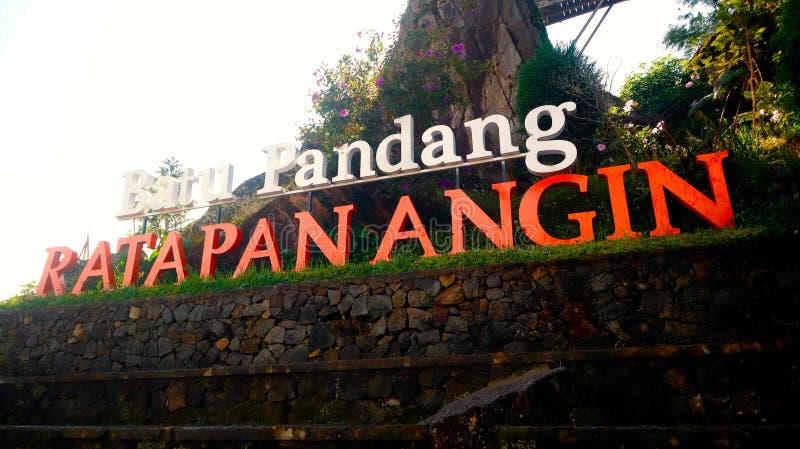 Batu Pandang Ratapan Angin, Dieng, Indonesia Stock Photo - Image of ...