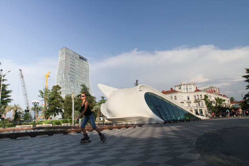 Batumi Boulevard in Batum, Georgia Editorial Image - Image of batumi ...
