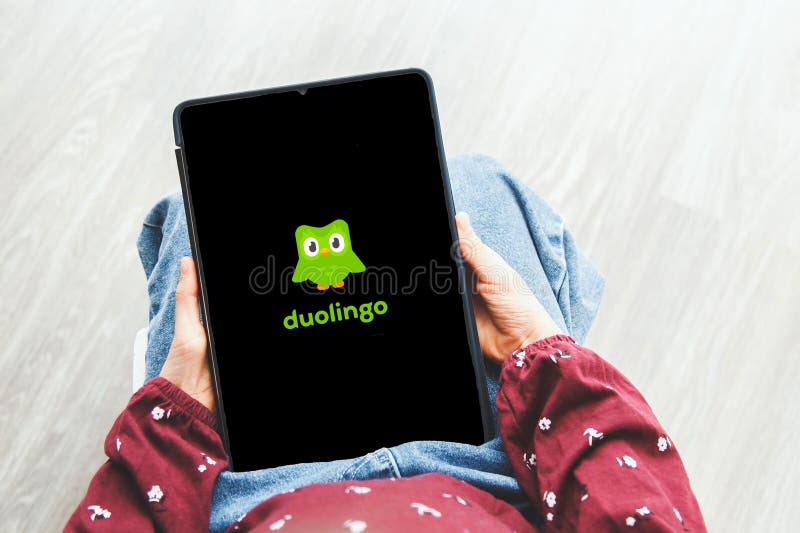 26.02.2025, Batumi, Georgia: Child Holding a Tablet with a Language ...