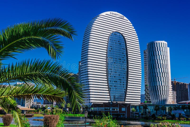 BATUMI, GEORGIA - OCT 28, 2018: Modern Commercial Architecture of ...