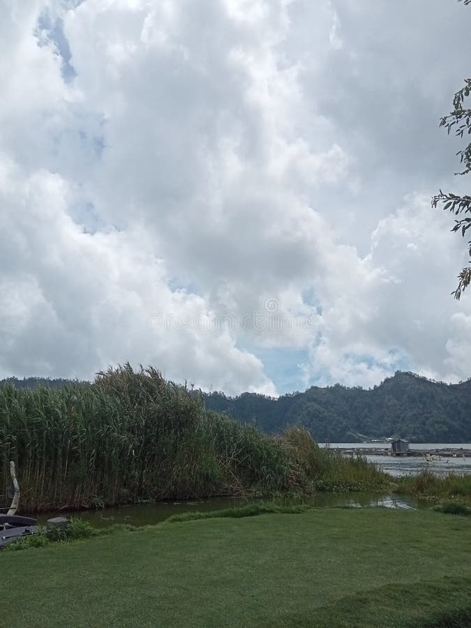 Batur lake stock image. Image of camp, kintamani, songan - 259221351