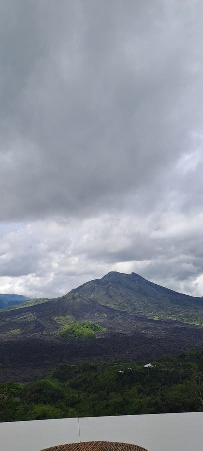 Batur Mountains cloude stock image. Image of water, cliff - 269661245