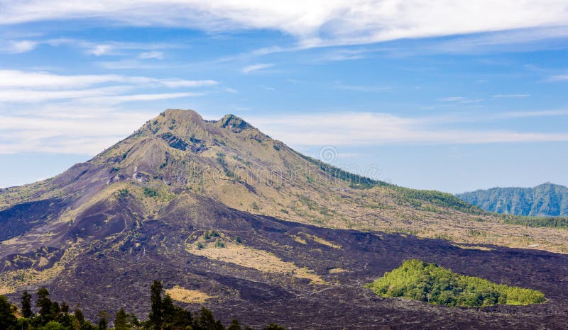 Batur-Vulkan in Bali stockfoto. Bild von vulkan, bali - 107900228