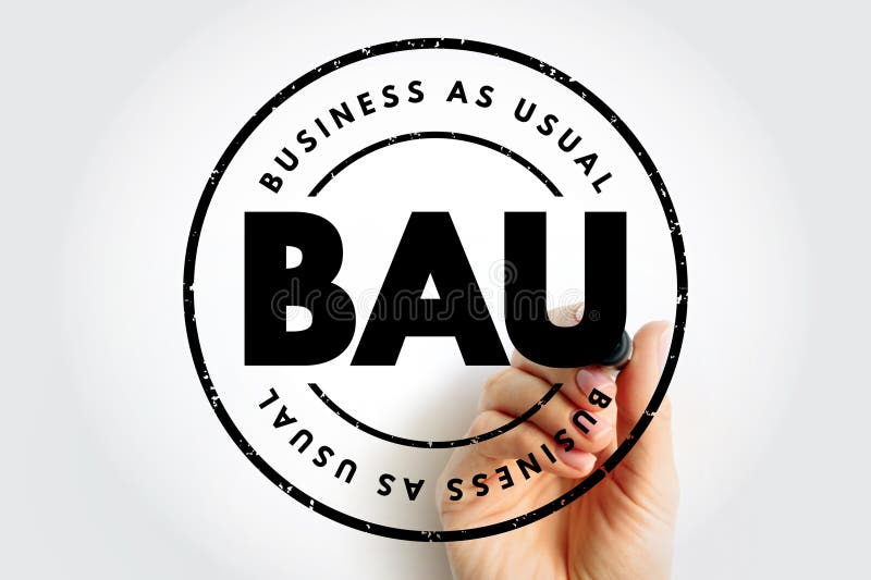 BAU Business As Usual - Normal Execution of Standard Functional ...
