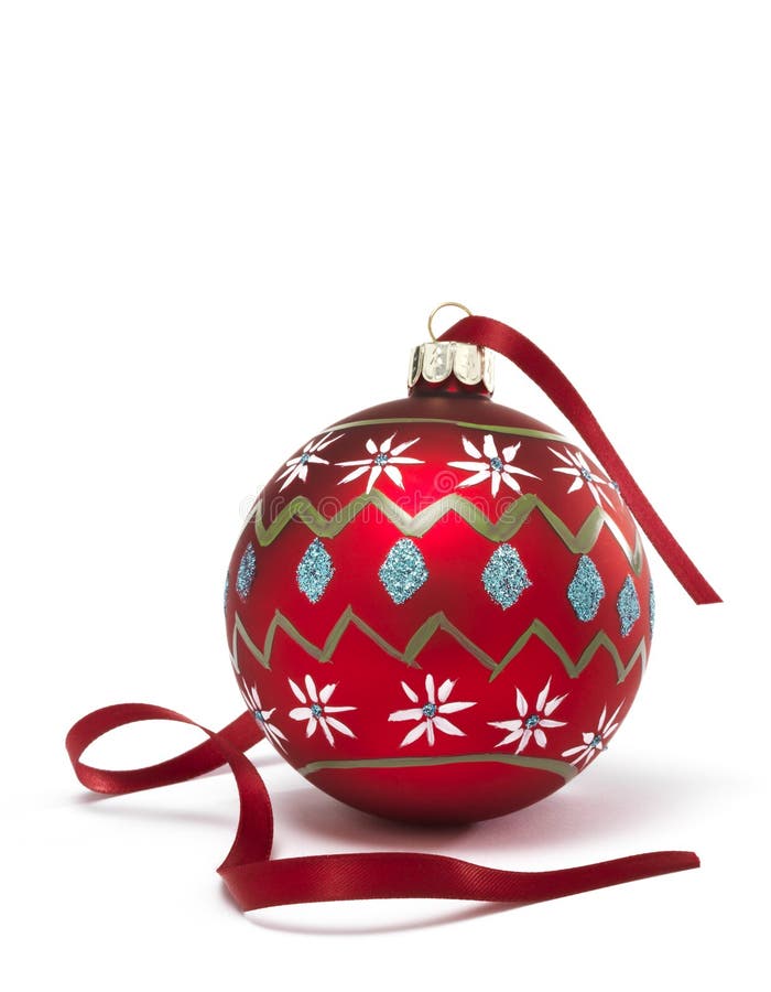 Bauble with Ribbon stock photo. Image of decoration, christmas - 44691796