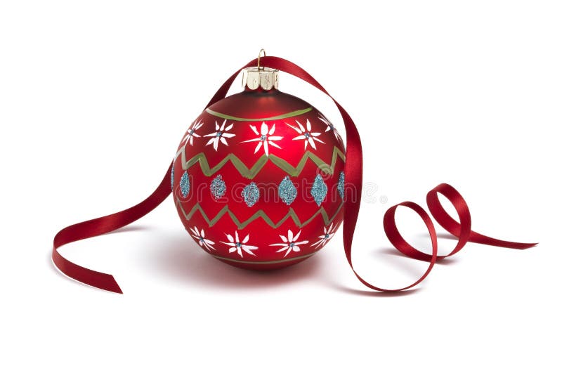 Bauble with Ribbon stock photo. Image of isolated, bauble - 47314982