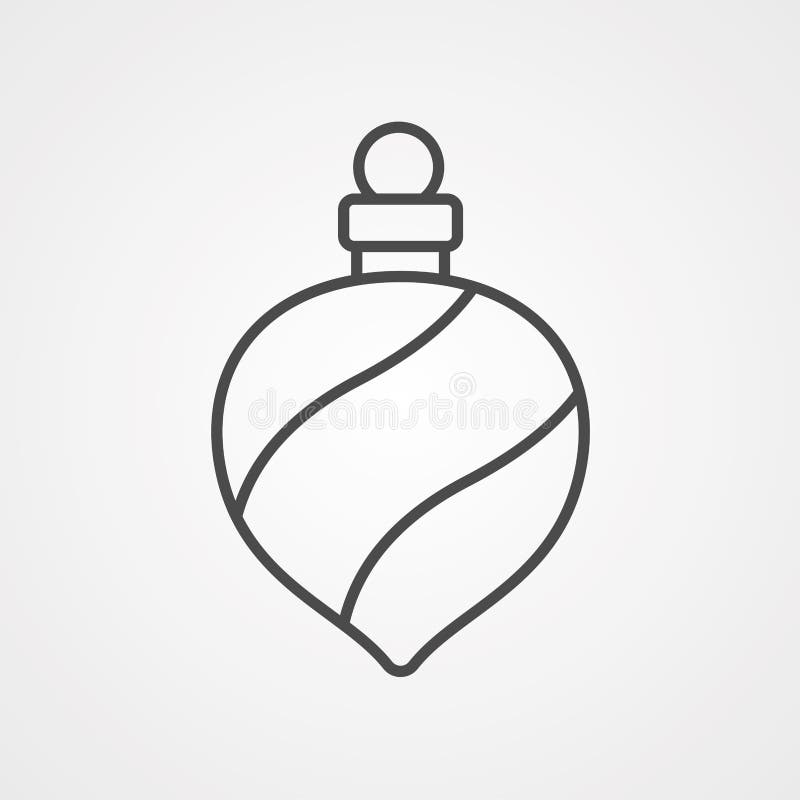 Bauble Vector Icon Sign Symbol Stock Illustration - Illustration of ...