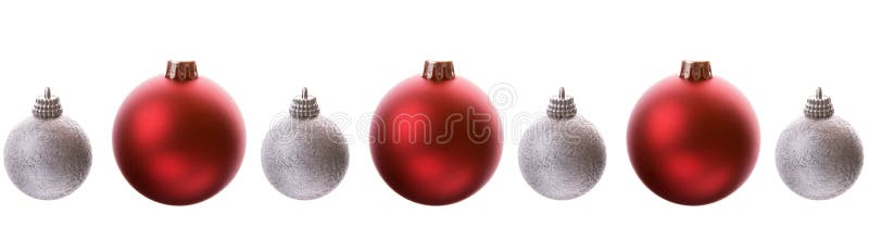 Baubles Line stock photo. Image of ball, decoration, festive - 6934398