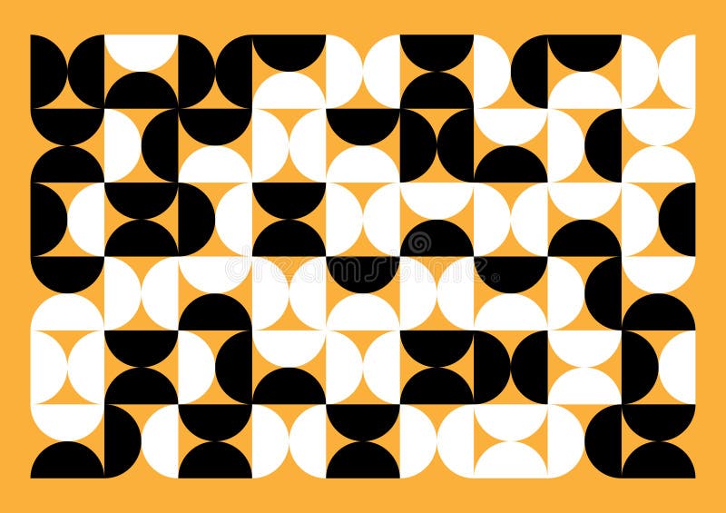 Bauhaus Abstract Bauhaus Pattern Background Vector Black and White Stock Vector - Illustration ...