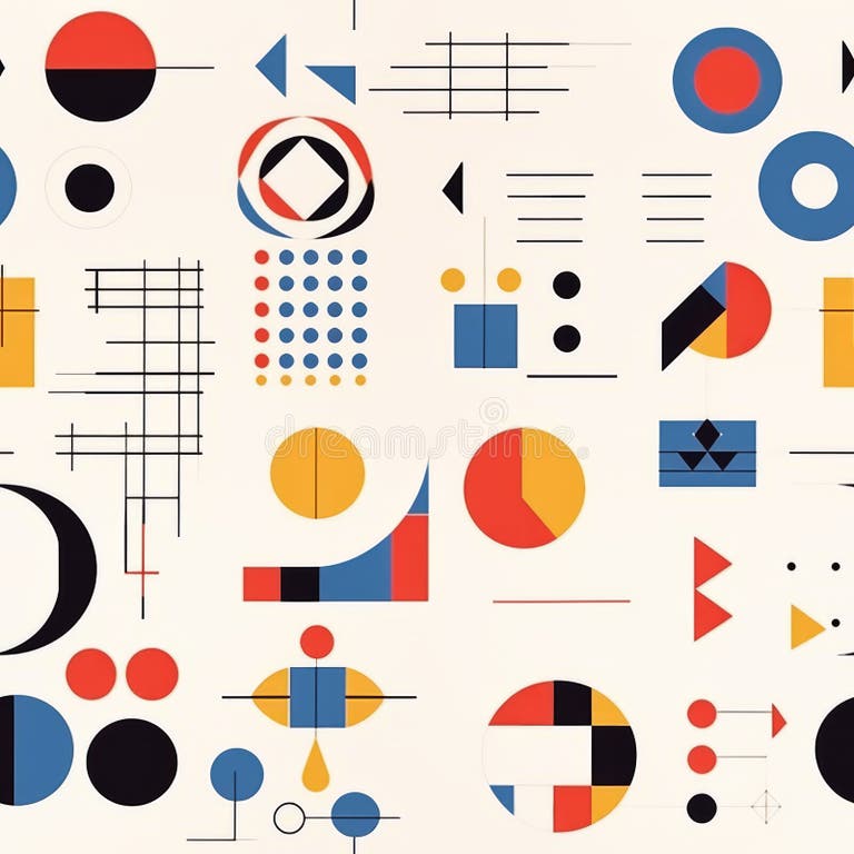 Bauhaus Elements. Modern Geometric Abstract Shapes in Minimal Style ...