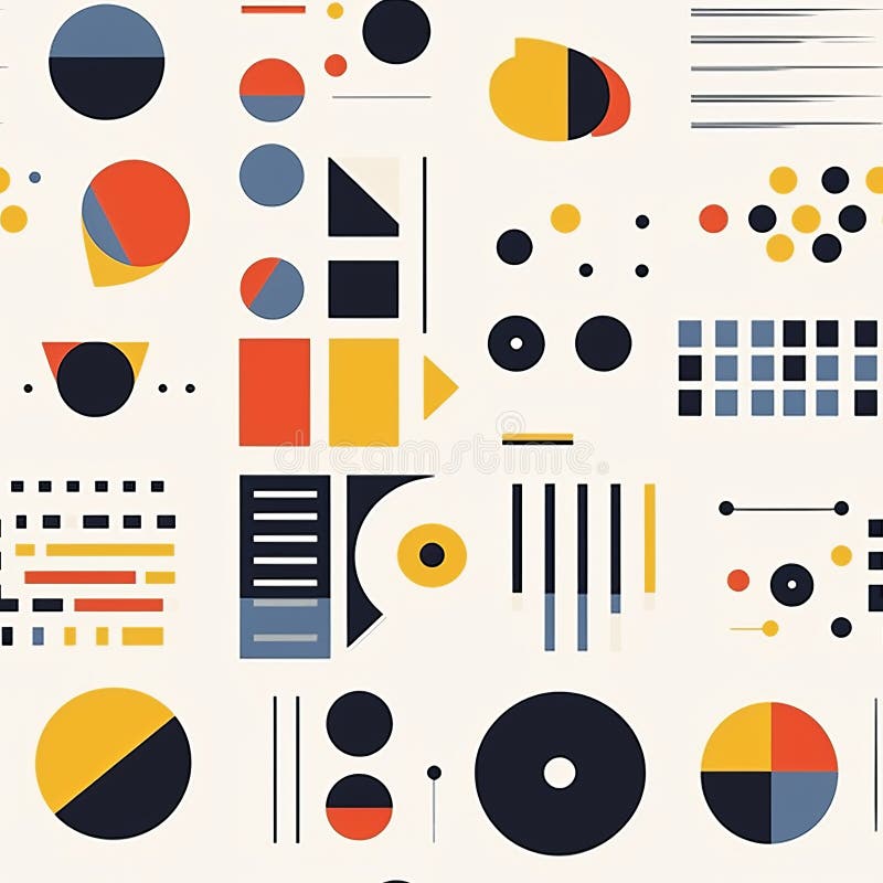 Bauhaus Elements. Modern Geometric Abstract Shapes in Minimal Style ...